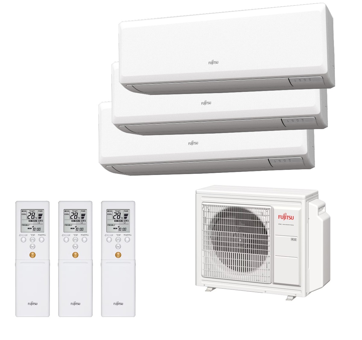 Fujitsu Multisplit 3x1 AOY50M3KB | HidalGas